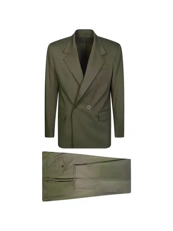 MARSEM Double-breasted Two-piece Suit - Grey
