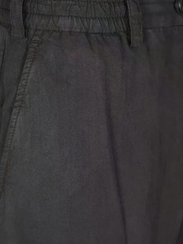 PT TORINO Herringbone Pleated Trousers - Grey