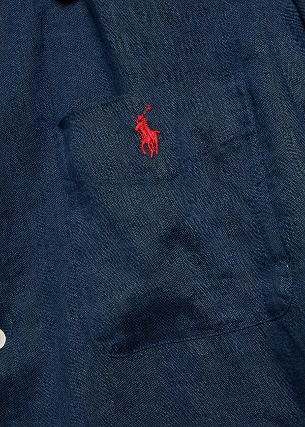 Polo Ralph Lauren Logo-embroidered Linen Shirt