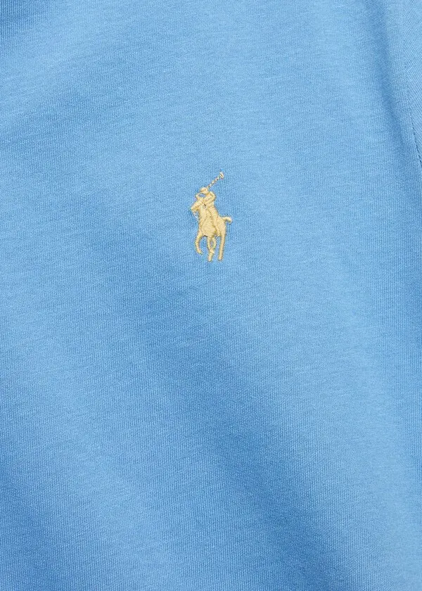 Polo Ralph Lauren Logo-embroidered Cotton T-shirt - Blue