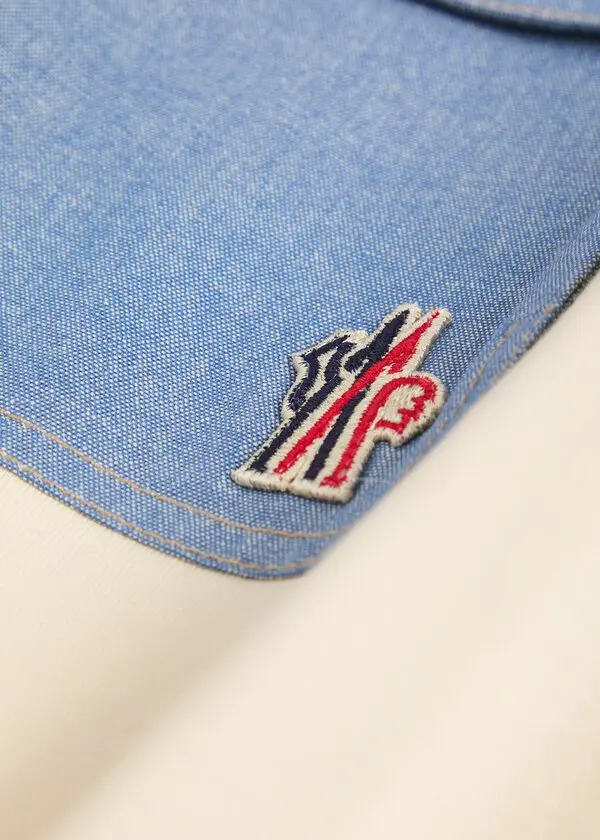 Moncler Denim-pocket Logo Cotton T-shirt