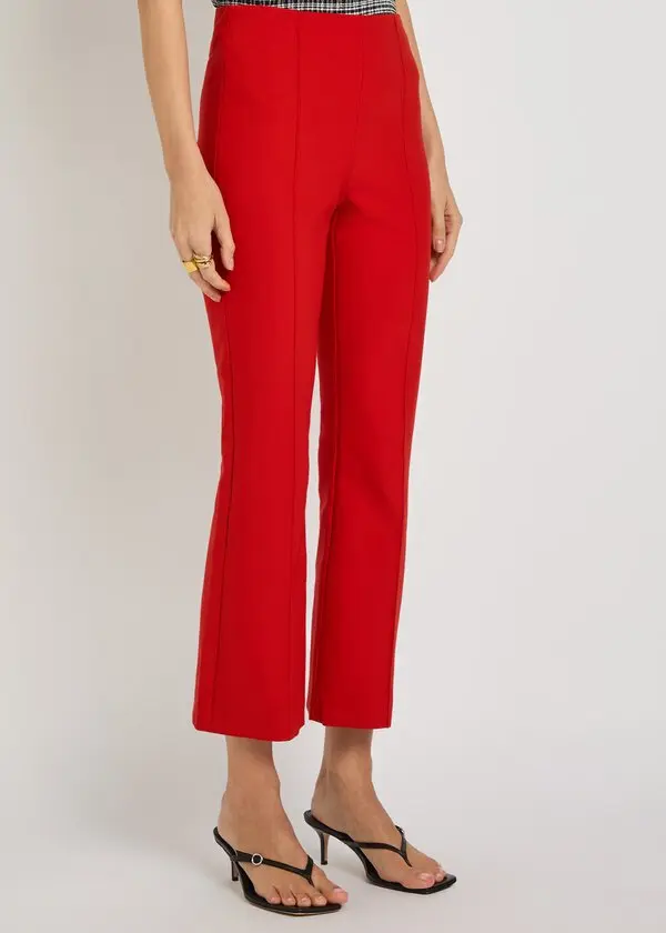 Vince Pintuck Cropped Trousers - Red