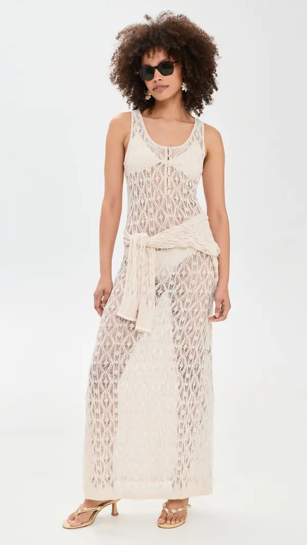Las Surenas Knitted Midi Dress