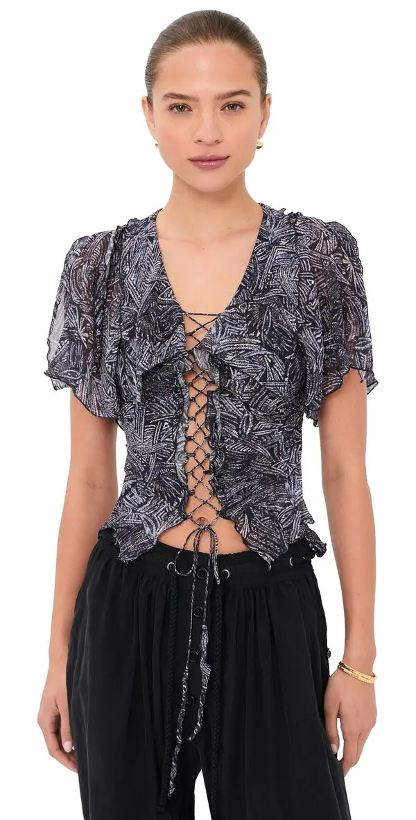 Isabel Marant Thanais Top - Faded Night