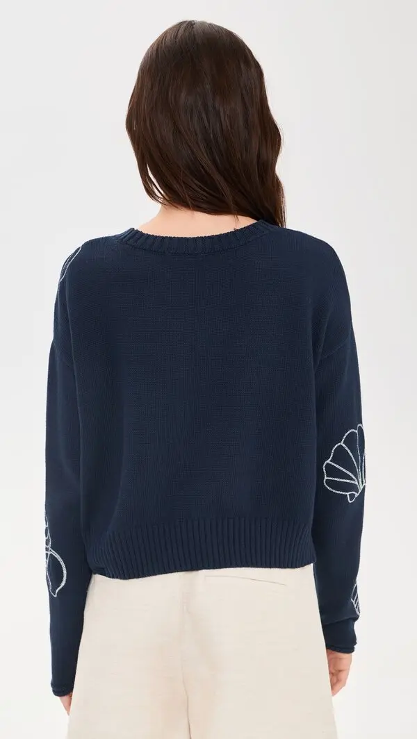Z Supply Paradise Reef Embroidered Sweater