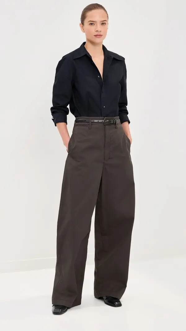 LEMAIRE Wide-leg Chino Trousers
