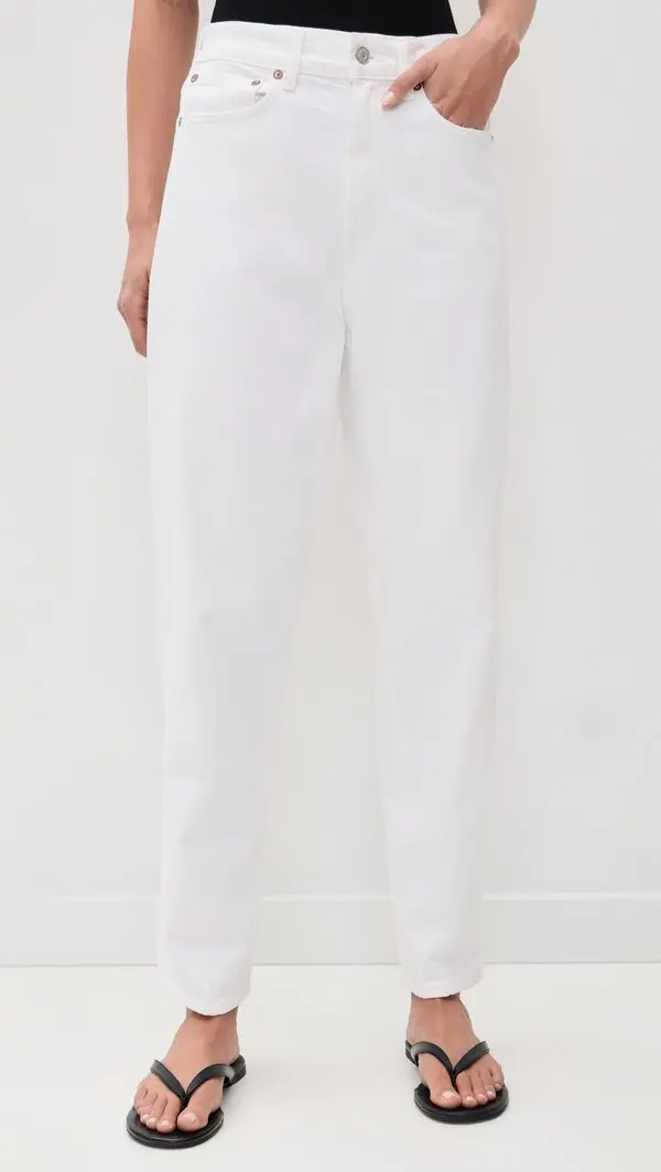 AGOLDE 80's Straight Leg Jeans - Marshmallow