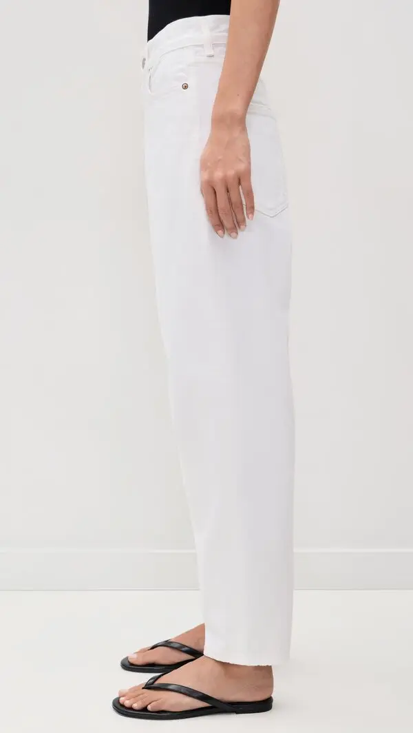 AGOLDE 80's Straight Leg Jeans - Marshmallow