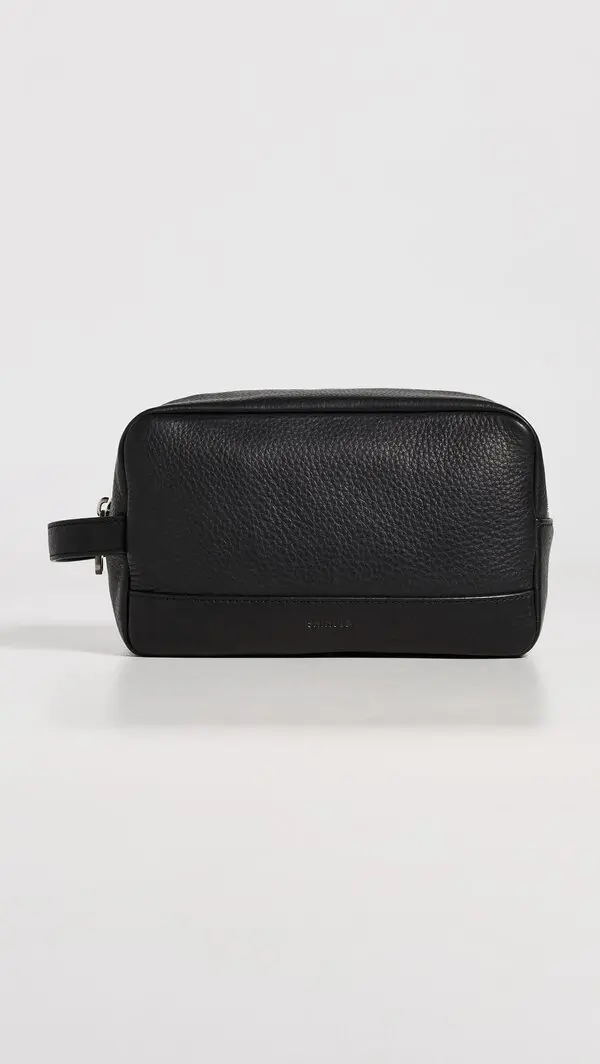 Shinola Leather Toiletry Bag - Black