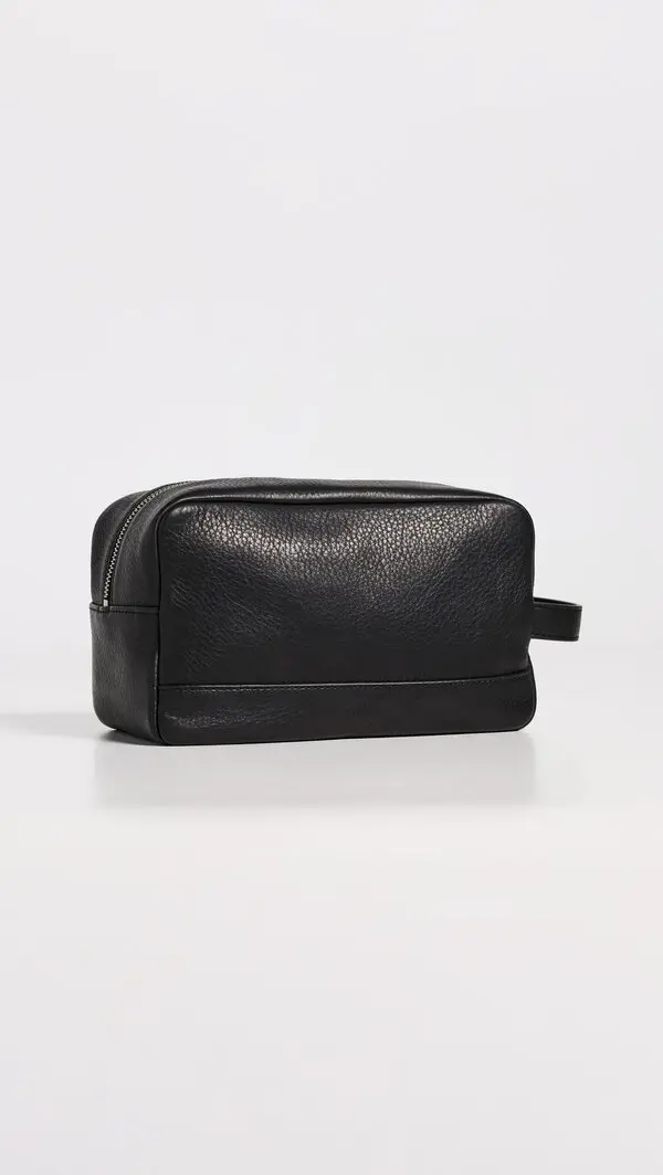 Shinola Leather Toiletry Bag - Black