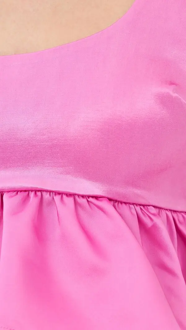 Azeeza Esme Satin Top - Fuchsia