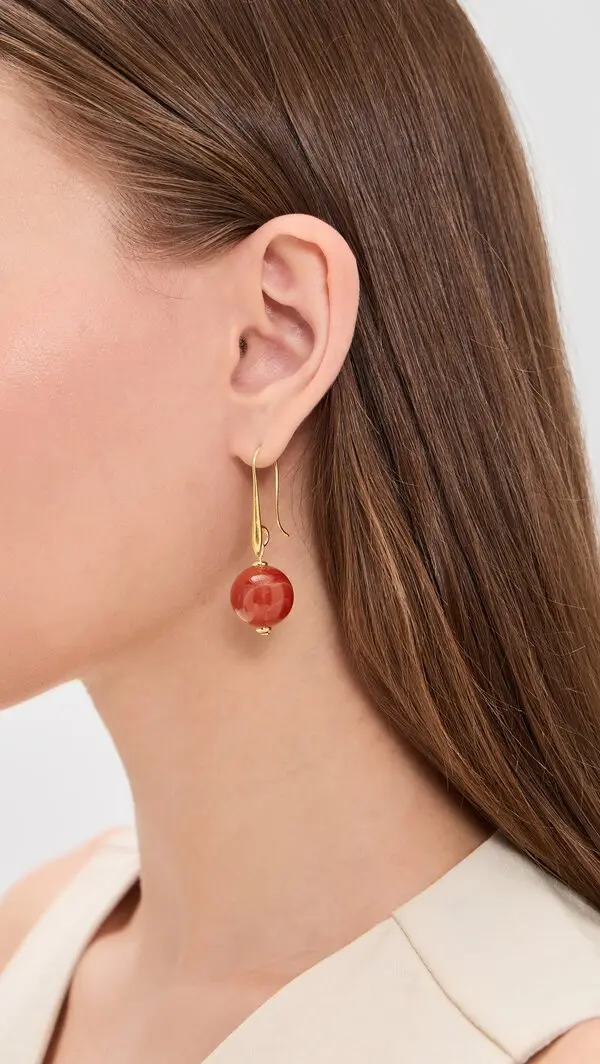 JENNIFER BEHR Serenity Drop Earrings - Agate