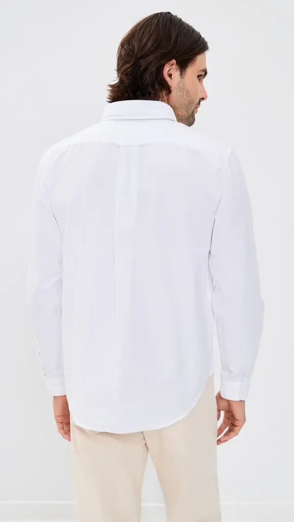 KNICKERBOCKER Beefy Cotton Oxford Shirt - White