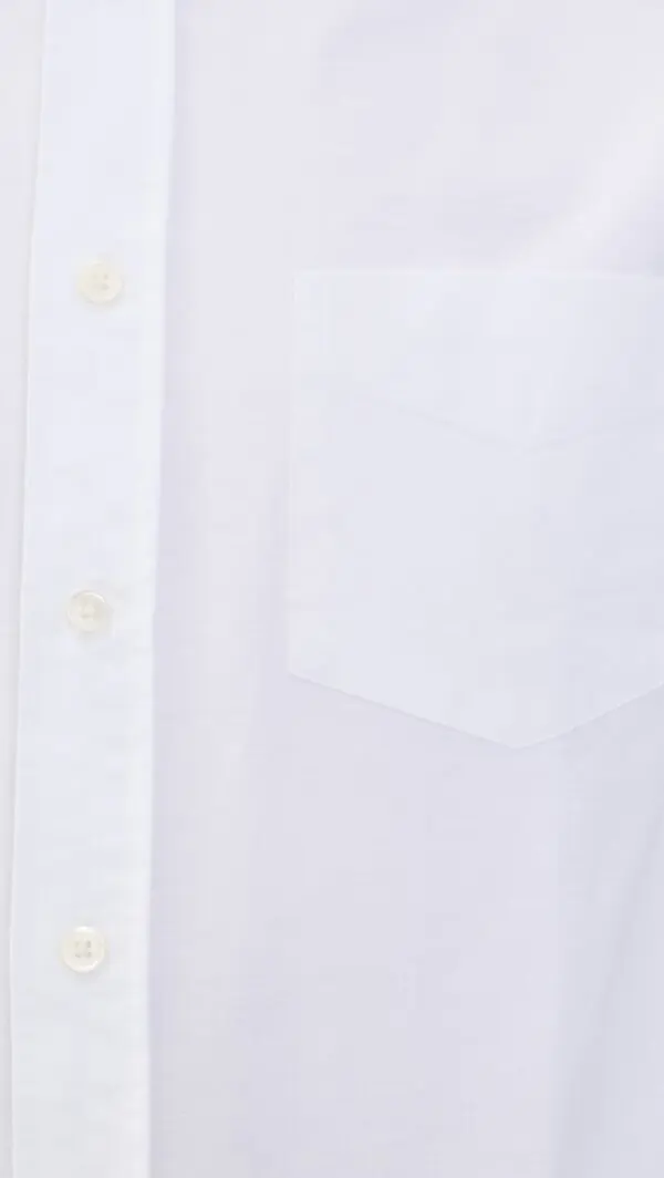 KNICKERBOCKER Beefy Cotton Oxford Shirt - White