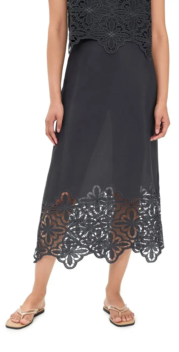 Splendid Pia Eyelet Skirt