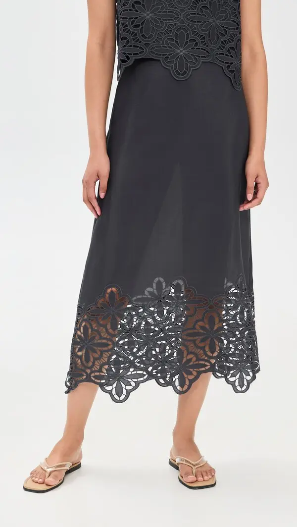 Splendid Pia Eyelet Skirt