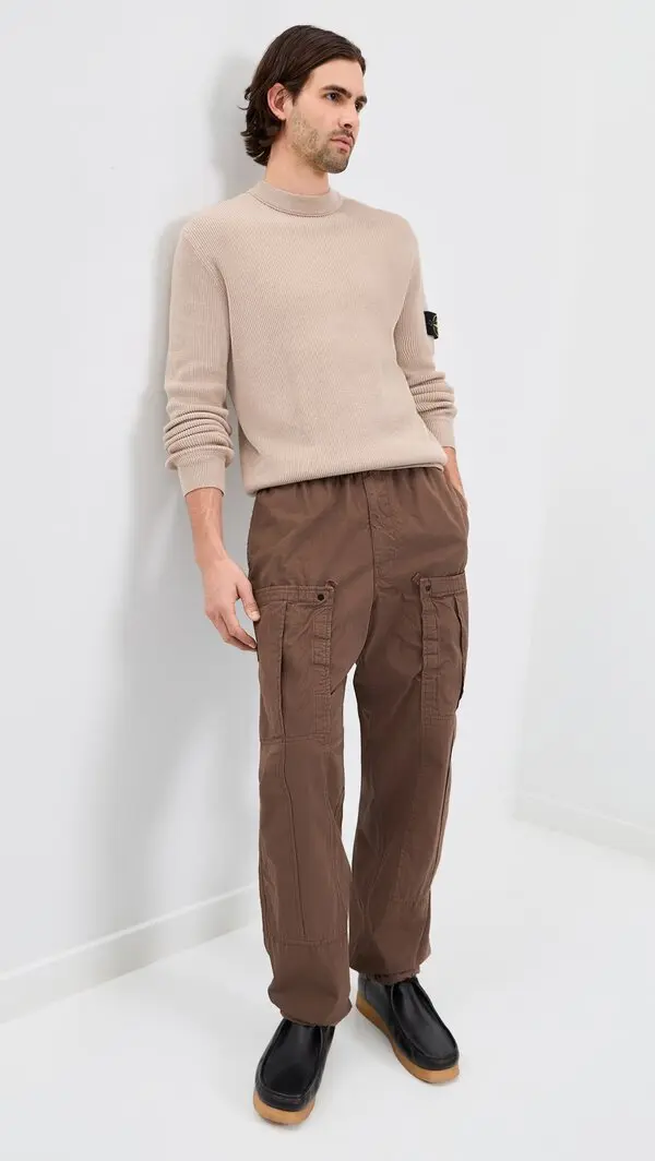 Stone Island Ripstop Cotton-nylon Cargo Pants