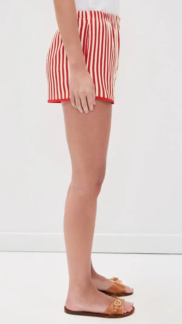 BAILEY ROSE Striped Knit Shorts
