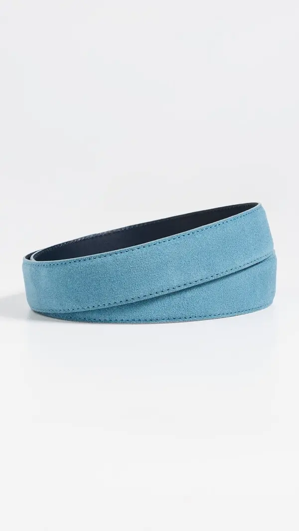BOSS Syhr Suede Belt - Open Blue