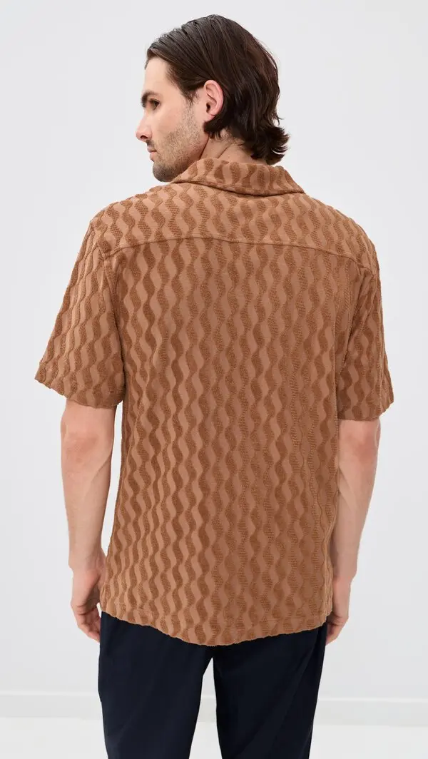 Frescobol Carioca Roberto Terry Jacquard Shirt
