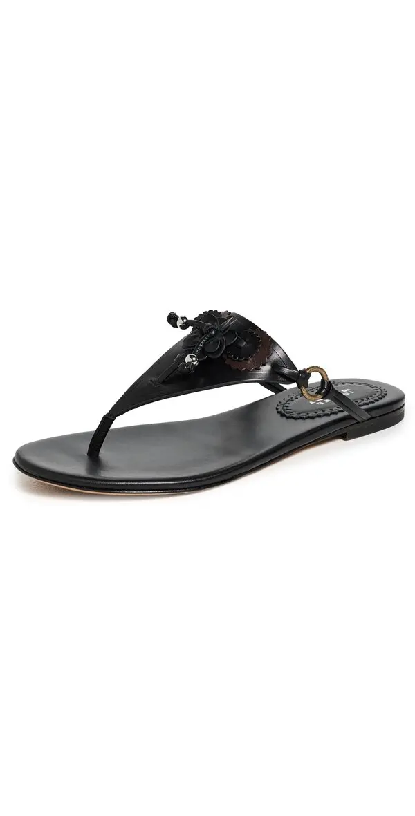 Isabel Marant Étoile Elato Thong Sandals - Black