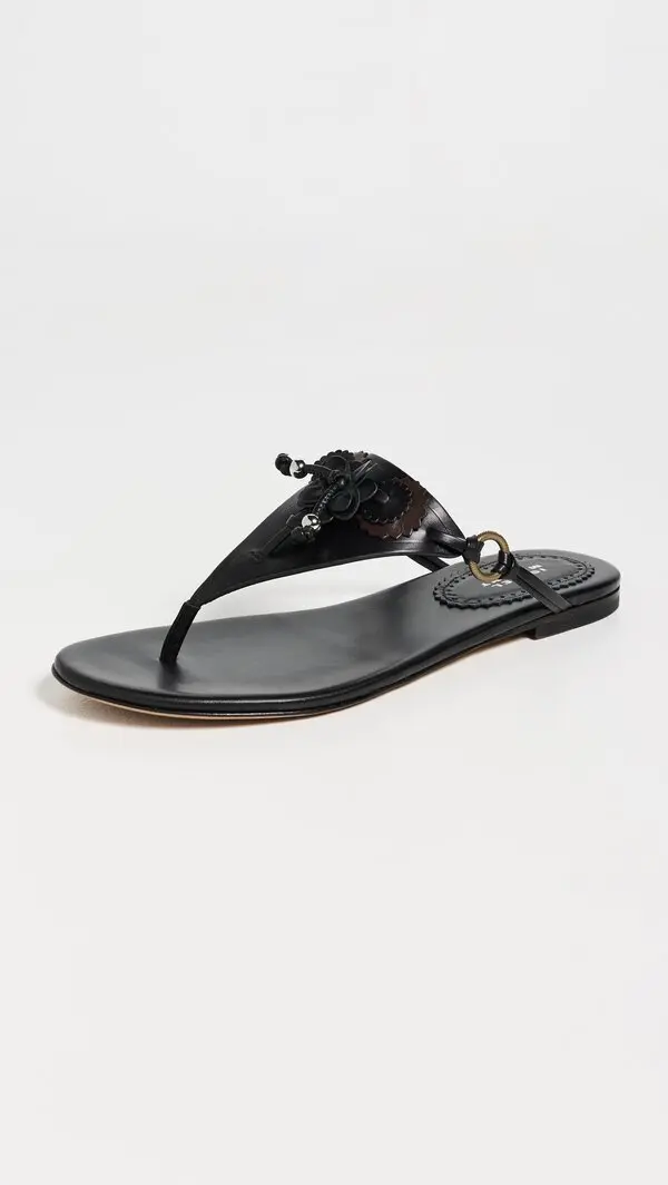 Isabel Marant Étoile Elato Thong Sandals - Black