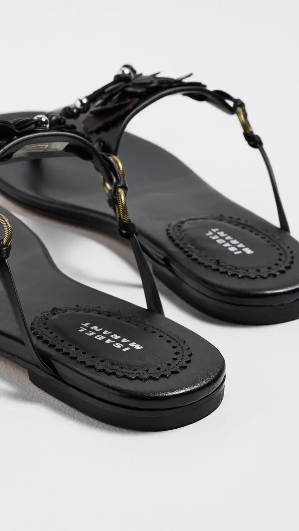 Isabel Marant Étoile Elato Thong Sandals - Black