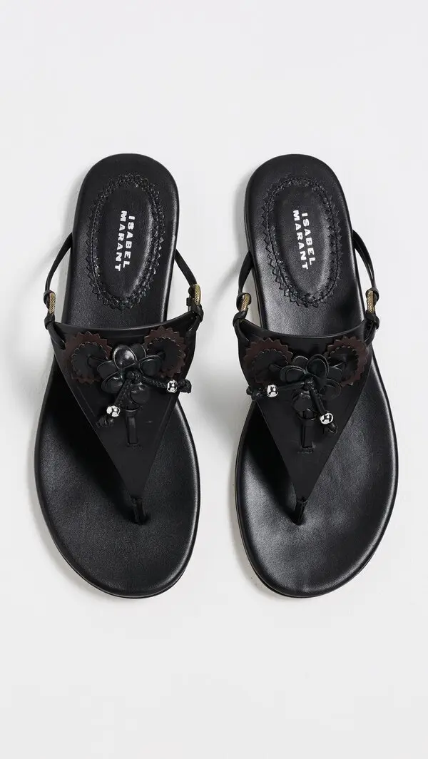Isabel Marant Étoile Elato Thong Sandals - Black