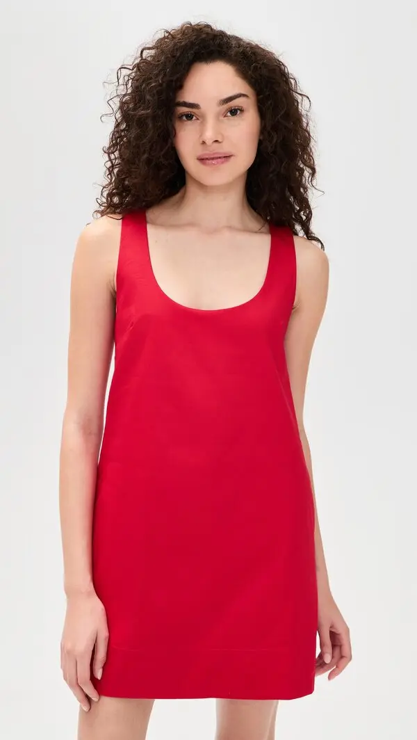 Joe's Jeans Scoop Neck Mini Dress - Cherry Red