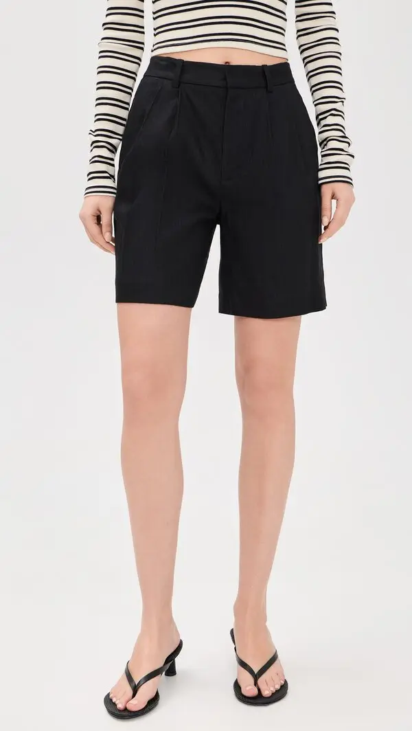 Alice + Olivia Conry Pleated Bermuda Shorts