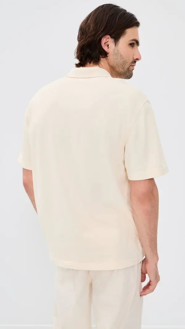 Madewell Cotton Short Sleeve Polo - Parchment