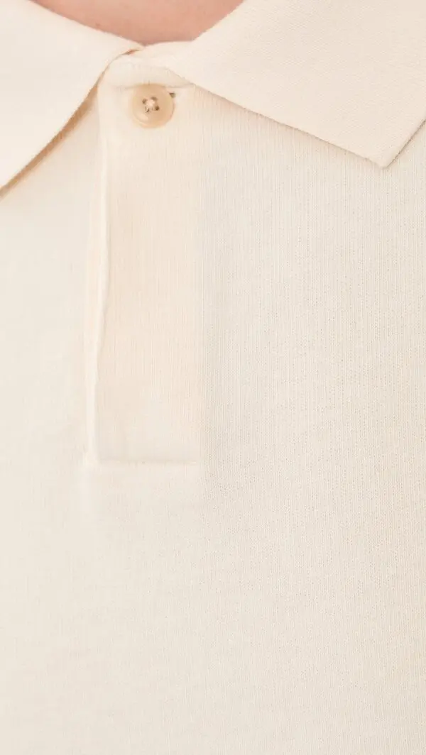 Madewell Cotton Short Sleeve Polo - Parchment