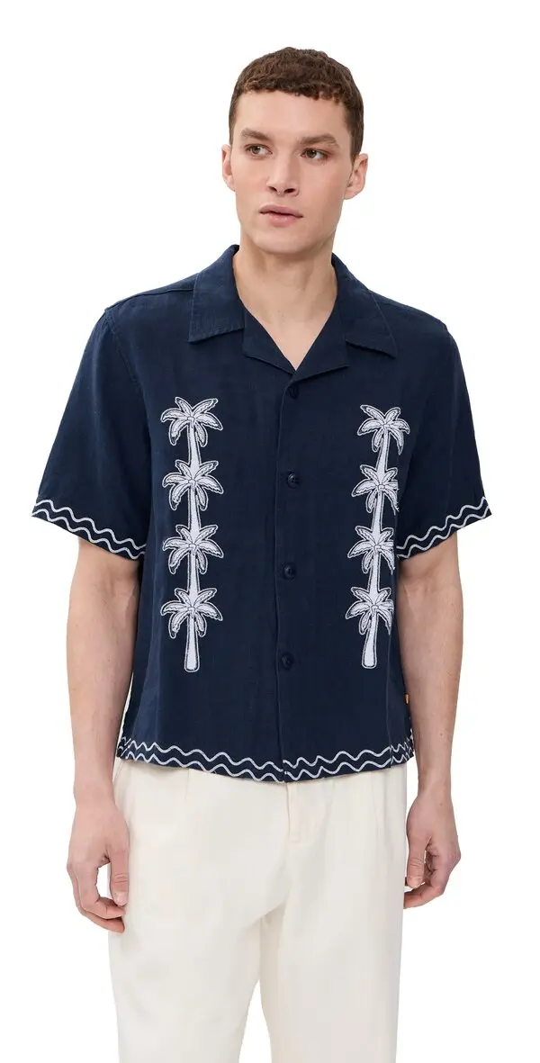 FAR AFIELD Veloso Flock Palm Shirt