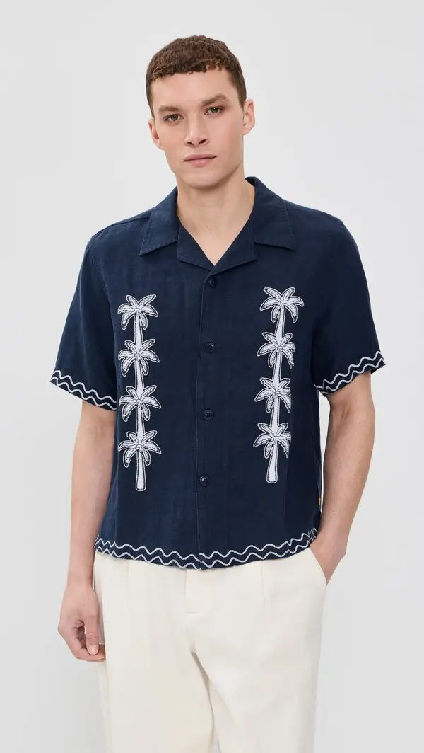 FAR AFIELD Veloso Flock Palm Shirt