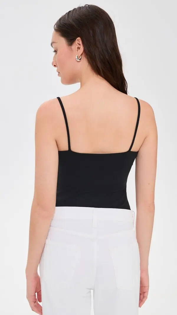 Susana Monaco Square Neck Thong Bodysuit