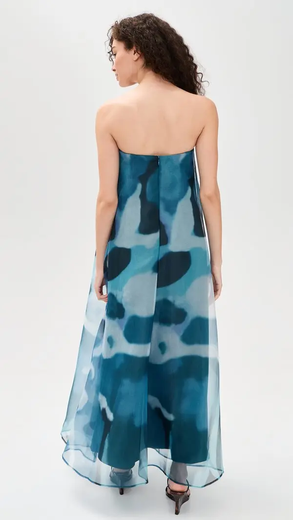 Staud Allyson Strapless Maxi Dress