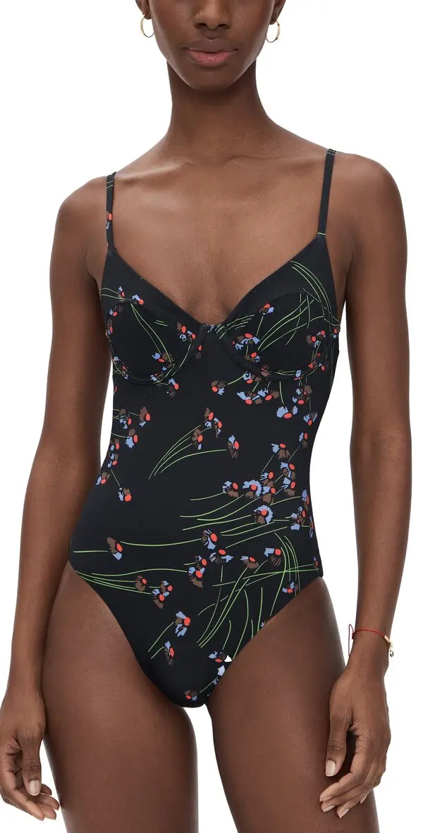 The Great. The Reversible Underwire One-piece - Windblown Bouquet