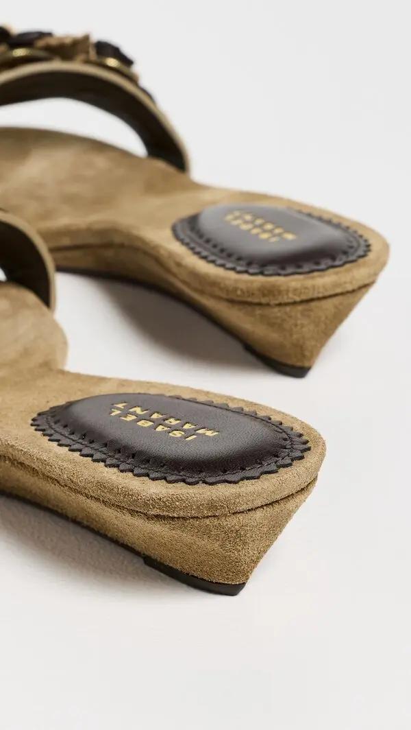Isabel Marant Étoile Iela Wedge Mule Sandals