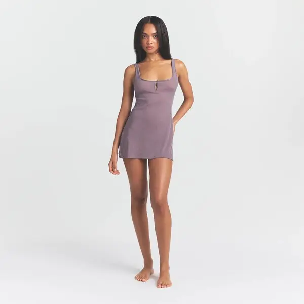 SKIMS Mini Slip Dress - Zinc