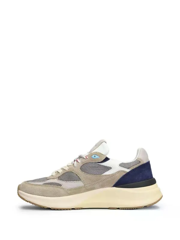D.a.t.e. Fuga 20 Panelled Lace-up Sneakers - Neutrals