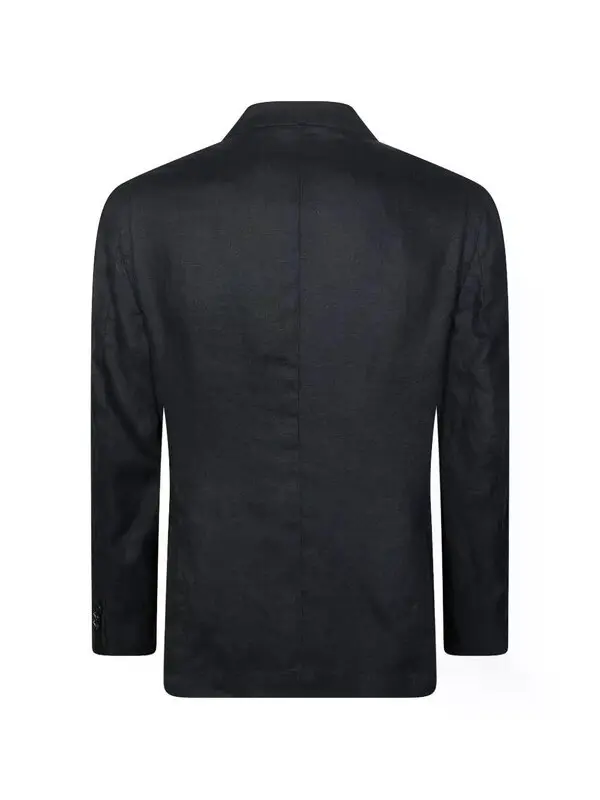 MANUEL RITZ Linen Single-breasted Suit - Blue