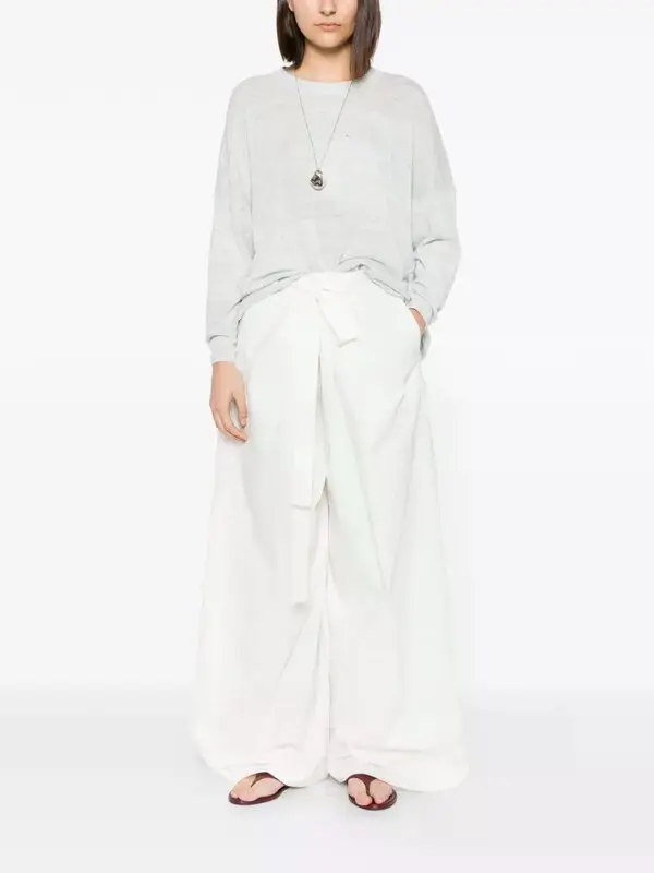 Fedeli Marl-effect Crew-neck Sweater
