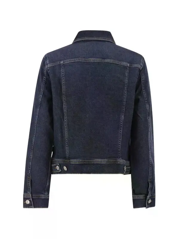 7 For All Mankind Contrast-stitch Denim Trucker Jacket