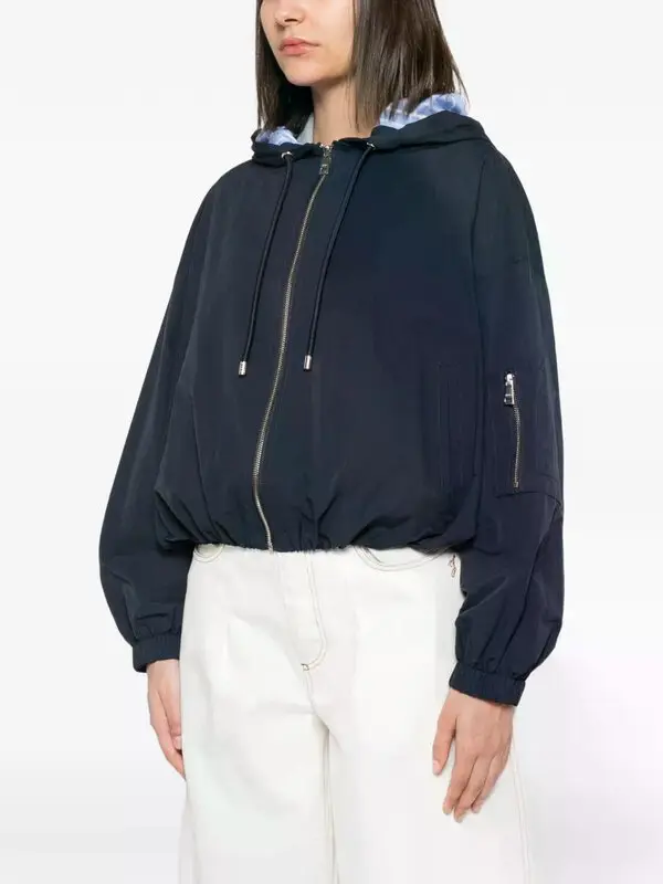 Liu Jo Hooded Zip Jacket - Blue