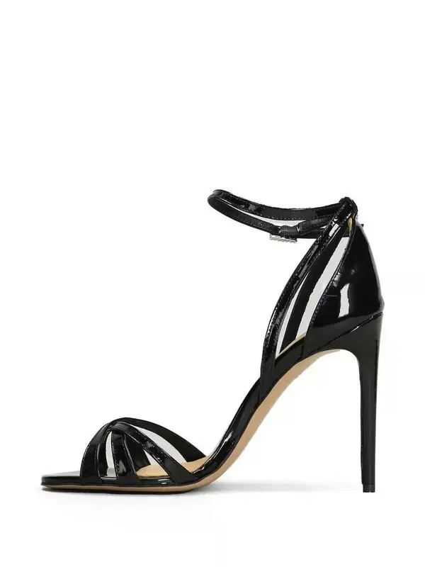 FRATELLI RUSSO Tesa Crossover-strap Heeled Sandals - Black