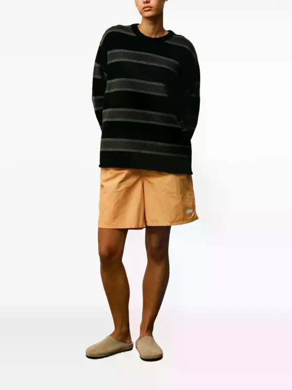 StÜssy Logo-print Swim Shorts - Orange
