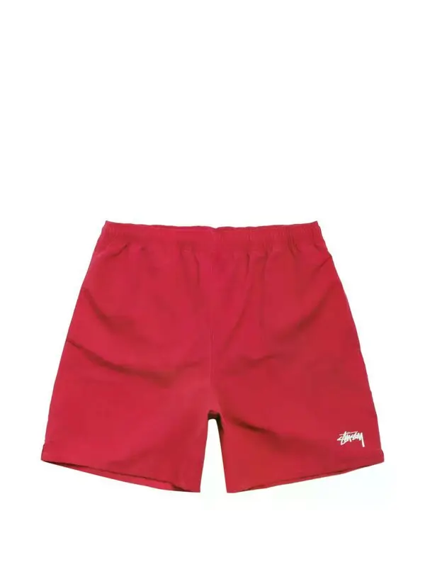 StÜssy Logo-print Swim Shorts - Pink