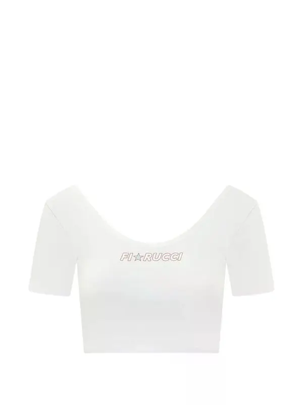 Fiorucci Logo-print Cropped T-shirt - White