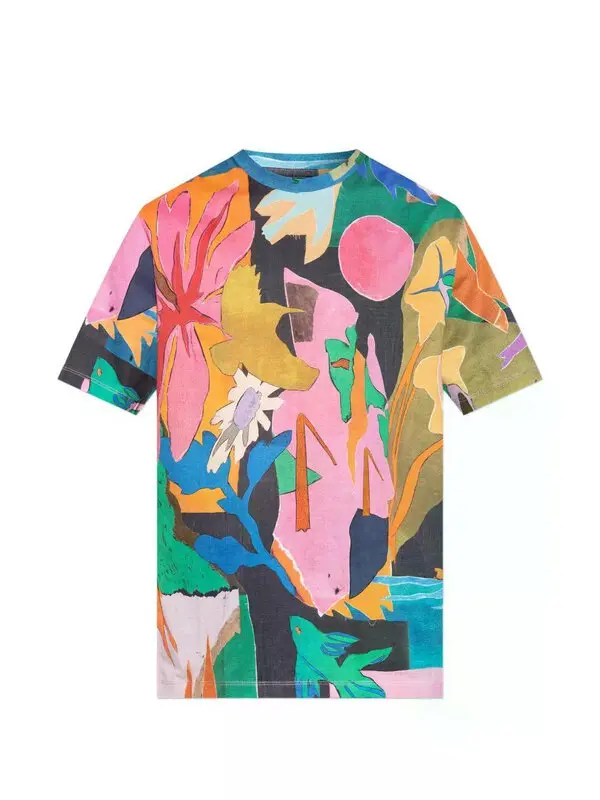 Paul Smith Abstract Floral-print T-shirt