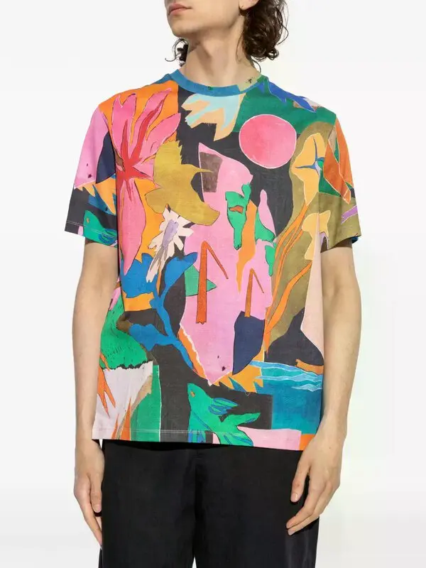 Paul Smith Abstract Floral-print T-shirt